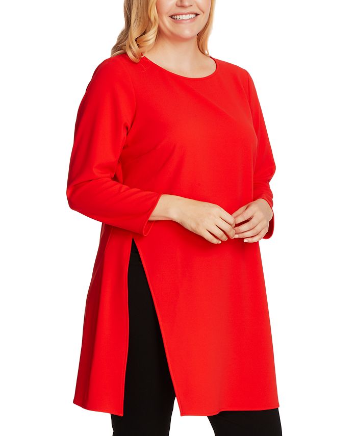 Vince Camuto Plus Size Side-Split Tunic - Macy's
