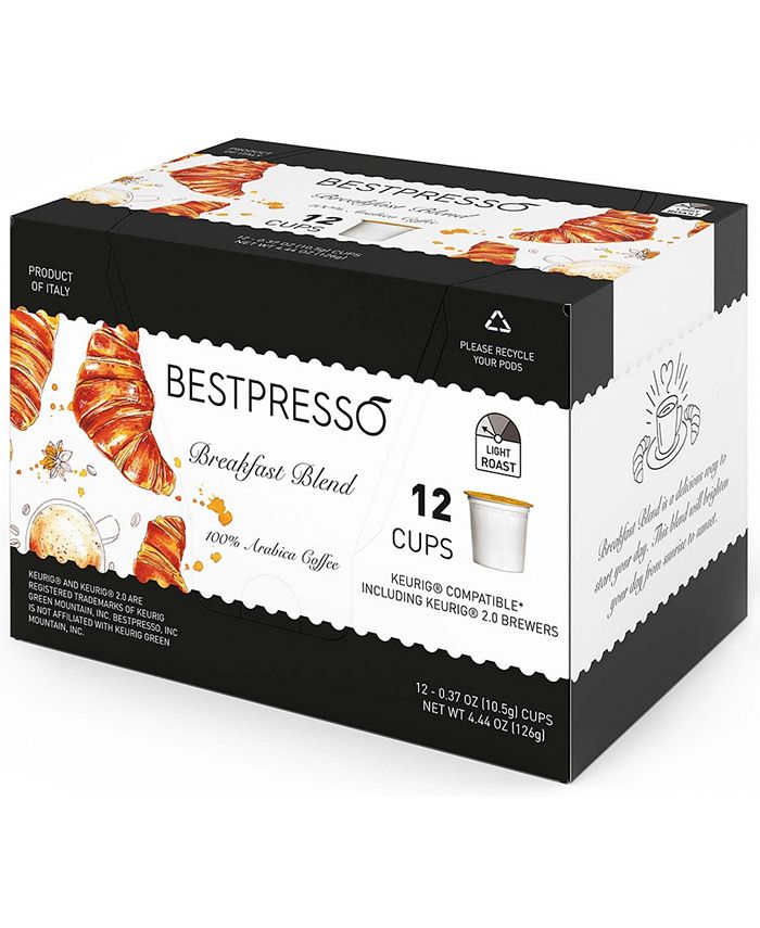 Bestpresso Coffee Breakfast Blend Flavor Single Serve K-Cup, 96 Pods ...