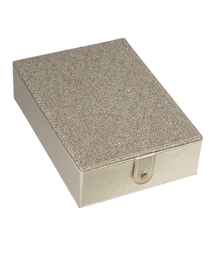 Ruby + Cash Multi Compartment Jewelry Organizer Box with Vanity Mirror ...