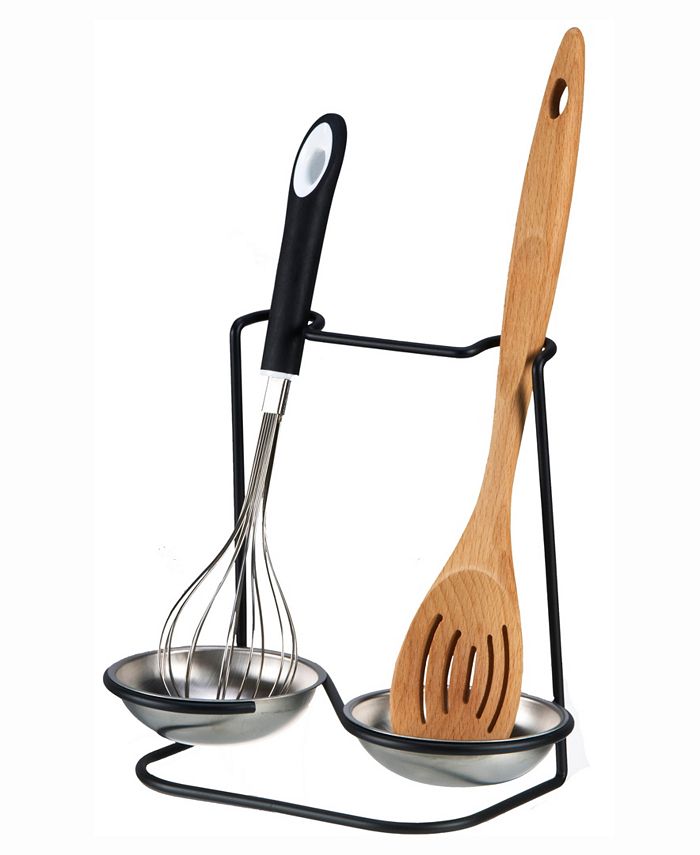 Prodyne Metalla Stainless Steel Double Spoon Rest - Macy's