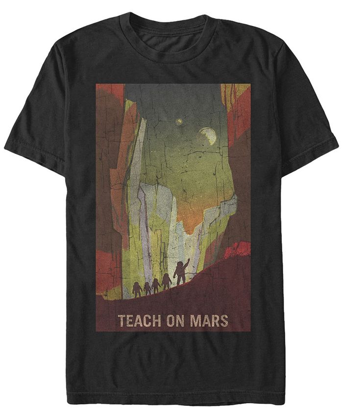 Fifth Sun NASA Men's Teach On Mars Poster Short Sleeve T- shirt - Macy's