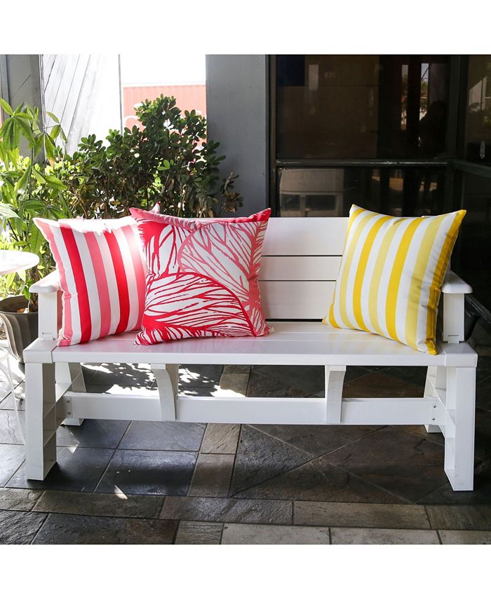 Homey Cozy Outdoor Nancy Leaf Set of 2 Throw Pillows - Macy's
