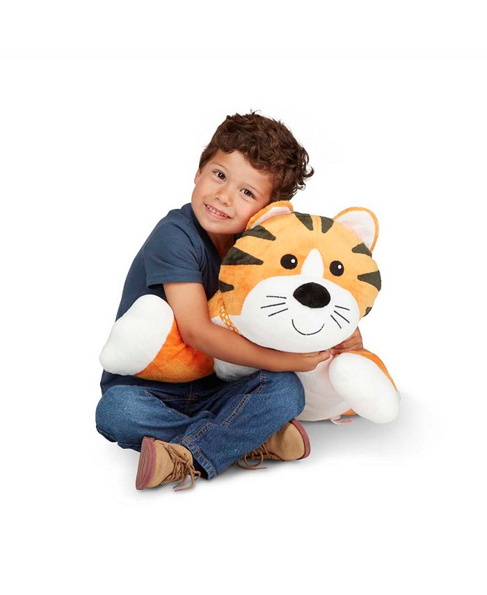 Melissa and Doug Melissa Doug Cuddle Tiger Jumbo Plush Stuffed Animal ...