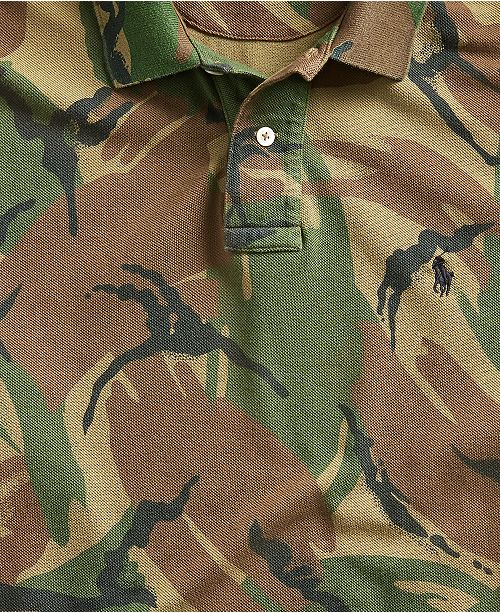 Polo Ralph Lauren Men's Custom Slim-Fit Camo Mesh Polo & Reviews ...