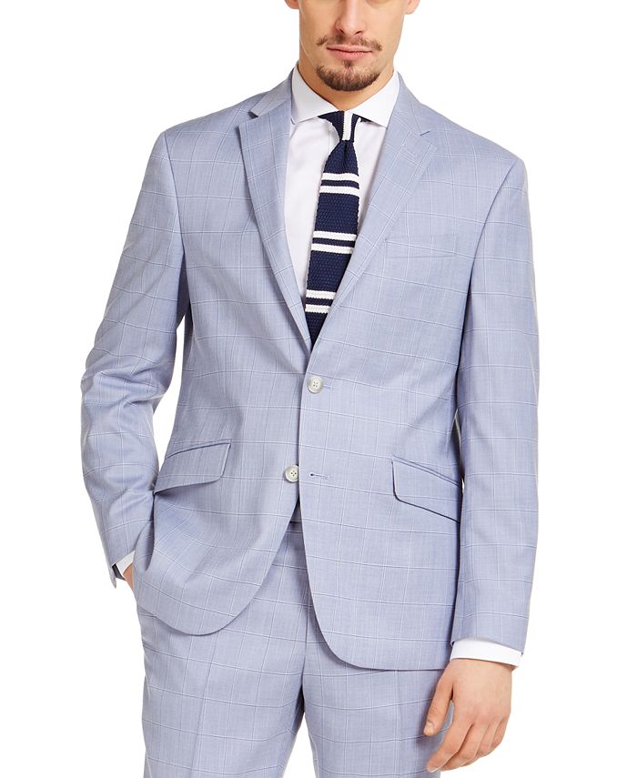 Kenneth Cole Reaction Men's Slim-Fit Techni-Cole Stretch Light Blue ...