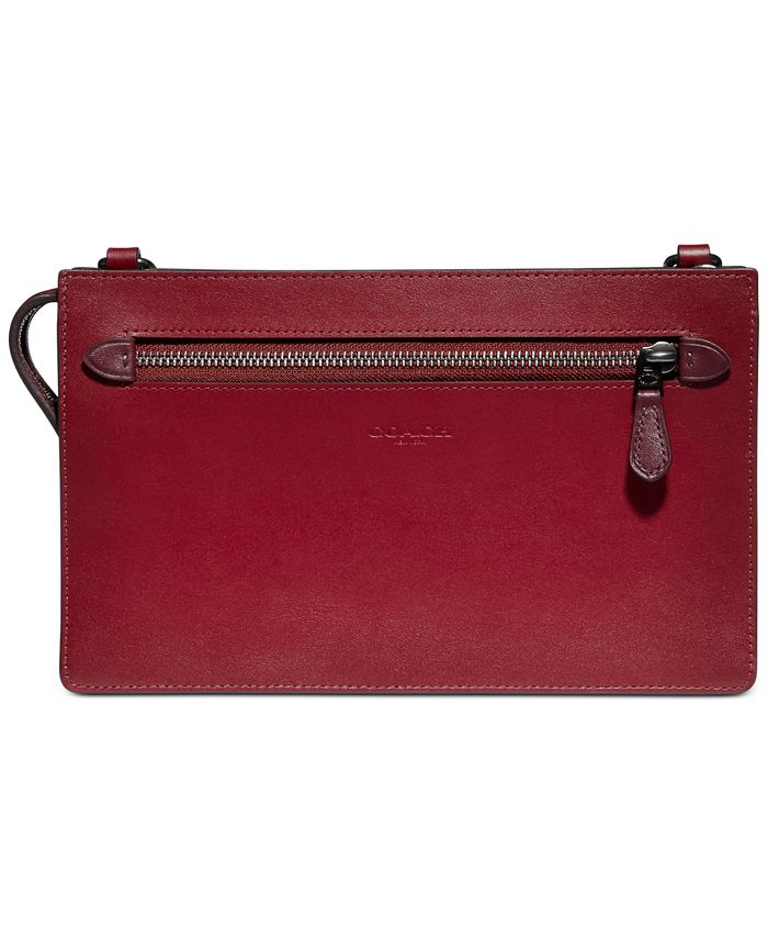 COACH Men's Rivington Convertible Leather Pouch - Macy's