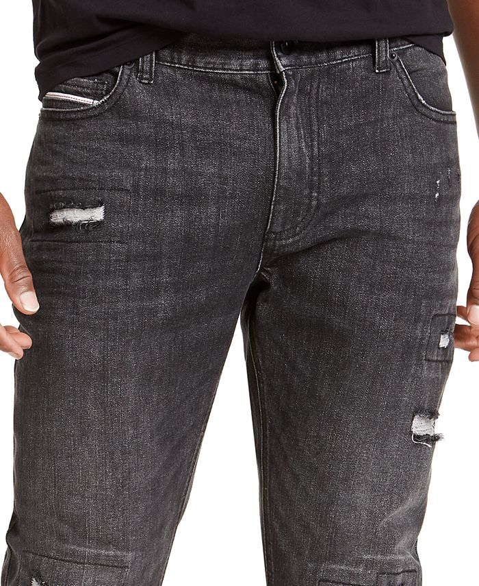 Sun + Stone Men's Slim-Fit Distressed Jeans - Macy's