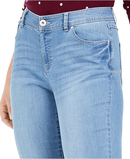 INC International Concepts INC Double-Ruffle Hem Curvy Ankle Jeans ...