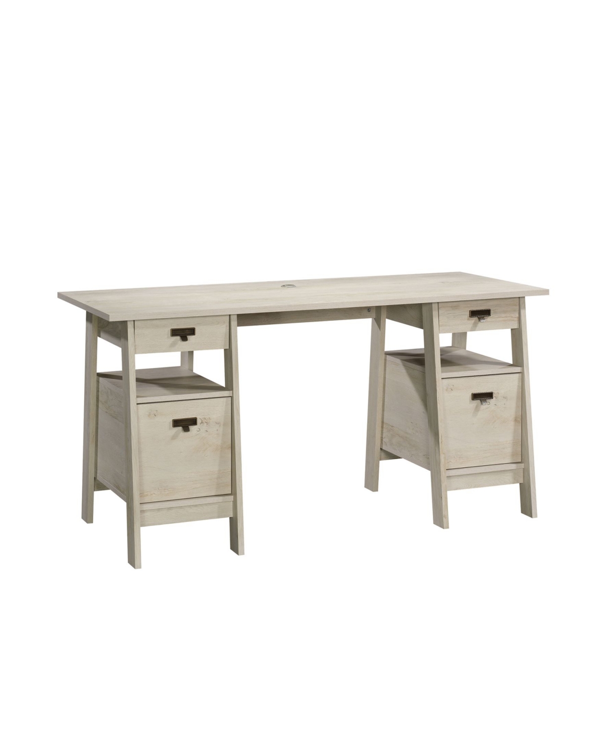 Click here for Sauder Trestle Executive Desk - Chalked chestnut prices