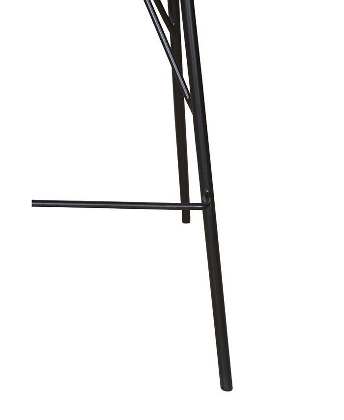 Union Home Bar Stool with Leather Upholstery - Macy's