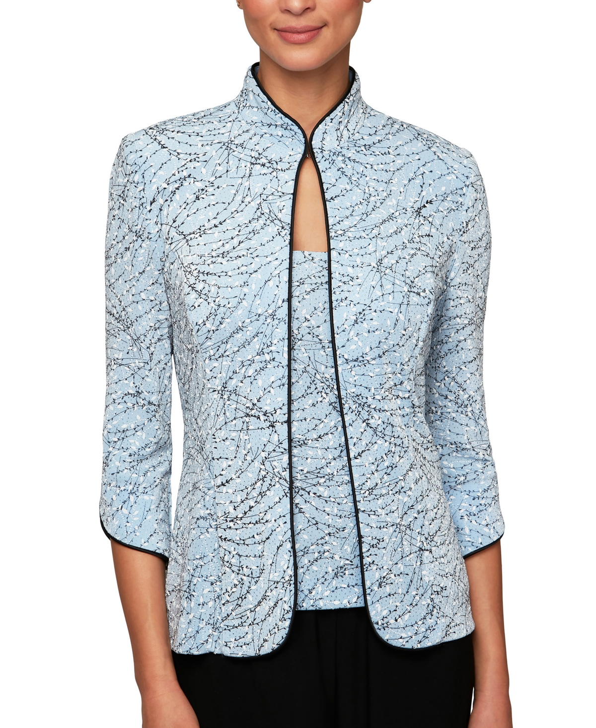 Click here for Alex Evenings Printed Jacket and Top Set - HYDRANG... prices