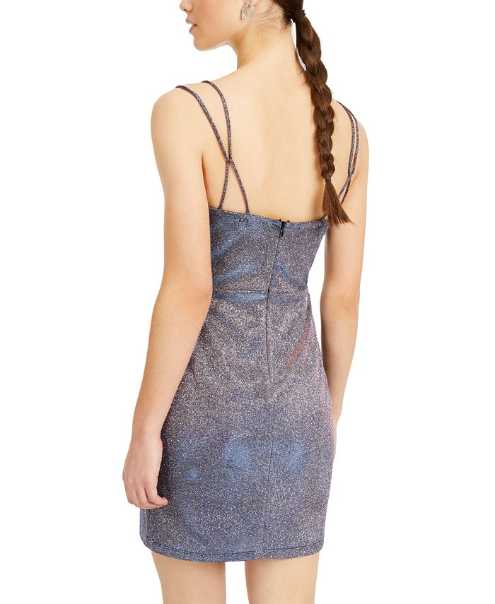 City Studios Juniors' Glitter Bodycon Dress - Macy's