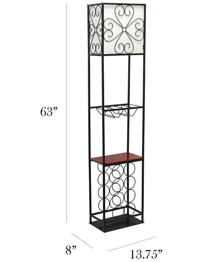 All The Rages Elegant Designs Etagere Organizer Wood Accented Storage ...