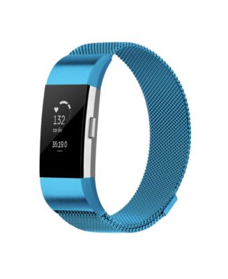 Posh Tech Unisex Fitbit Charge 2 Blue Stainless Steel Watch Replacement ...