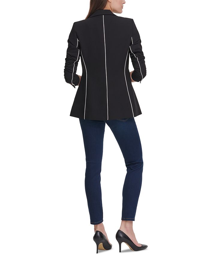 Tommy Hilfiger Piped Blazer - Macy's