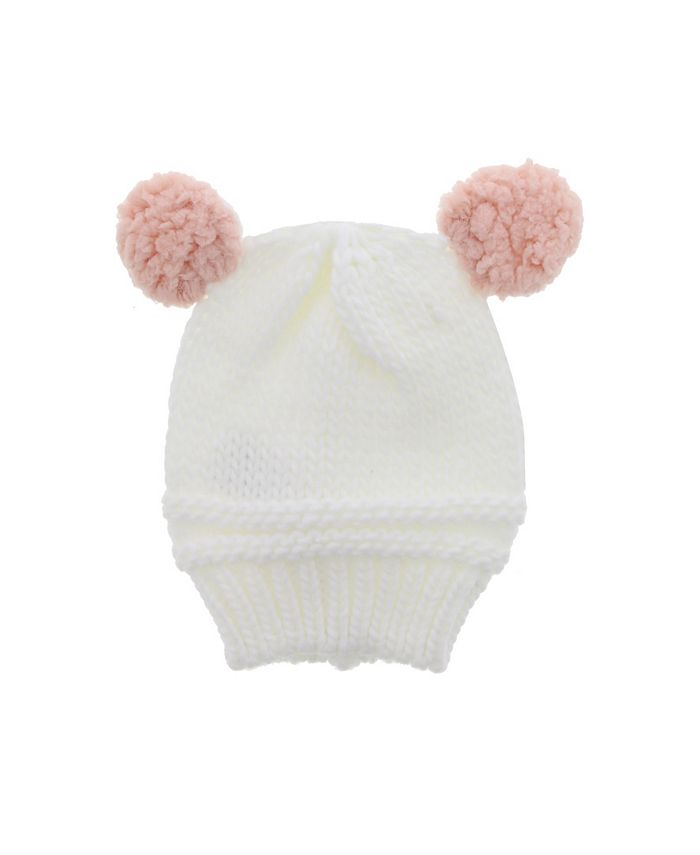 Snugabye Dream Baby Girls Knitted Hat with Ears - Macy's