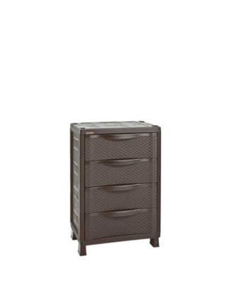Rimax 4-Drawer Resin Rattan Chest - Macy's