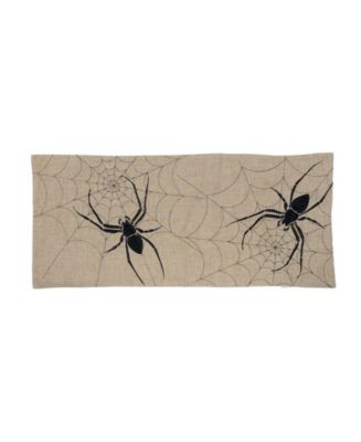 Manor Luxe Halloween Creepy Spiders Double Layer Table Runner - Macy's
