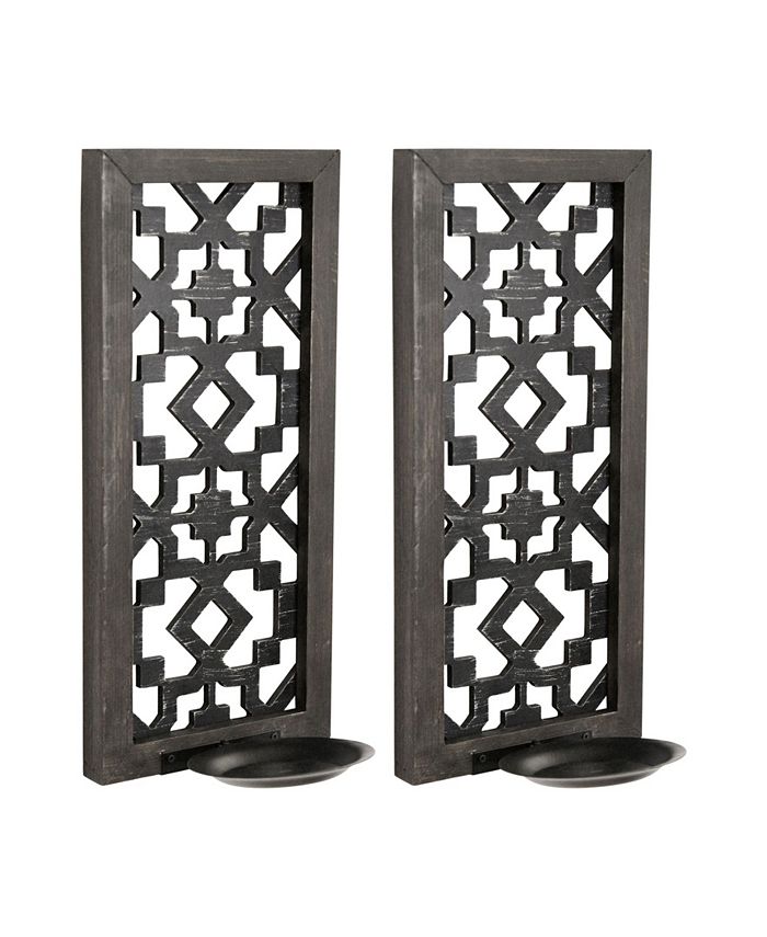 Stratton Home Décor Stratton Home Decor Boho Laser Cut Sconce, Set of 2 ...