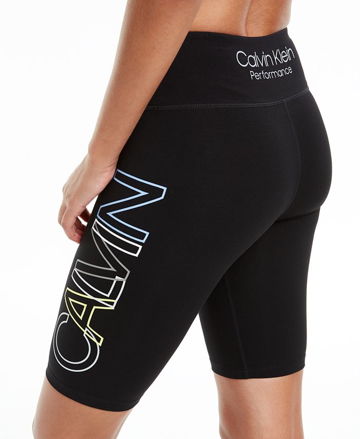 Calvin Klein Outline-Logo Bike Shorts - Macy's