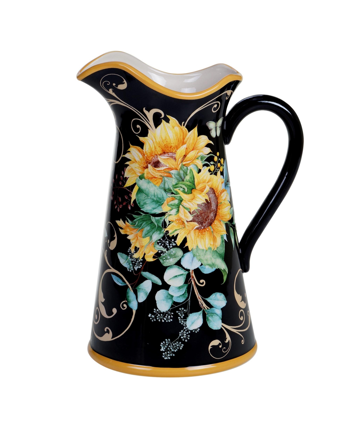 Click here for Certified International Sunflower Fields Pitcher -... prices