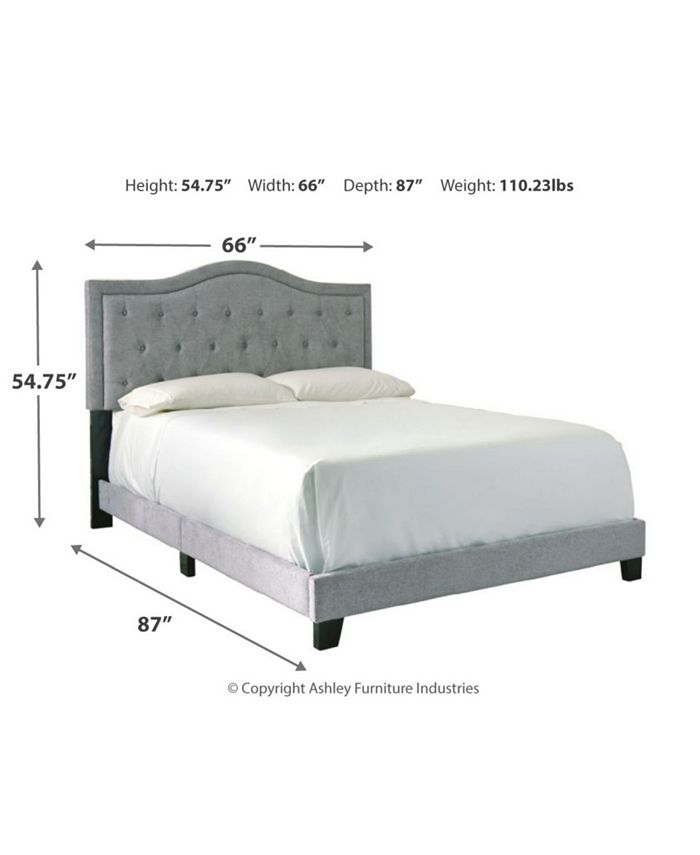 Signature Design By Ashley Jerary Queen Upholstered Bed - Macy's