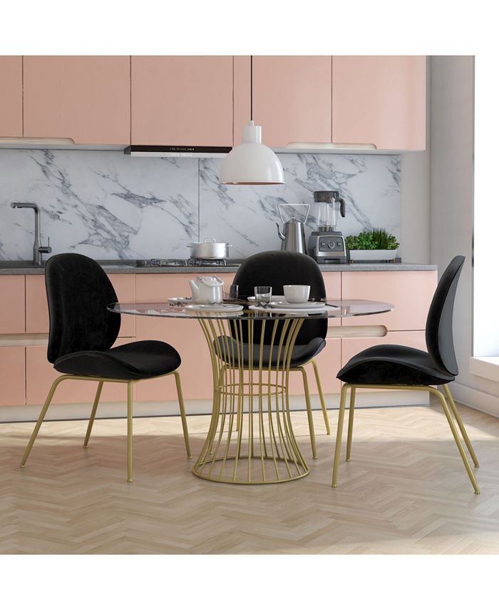 CosmoLiving By Cosmopolitan Astor Upholstered Dining Chair - Macy's