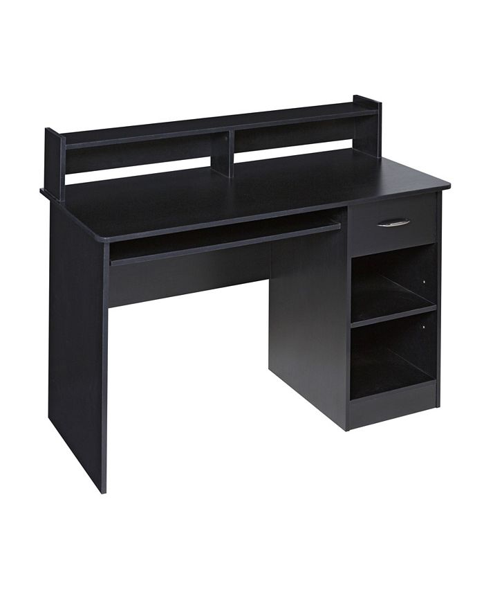 OneSpace Essential Computer Desk, Hutch with Pull-Out Keyboard - Macy's