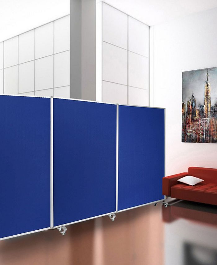 Screen Gems Commercial Residential Double-sided Wheeled 3 Panel Screen ...