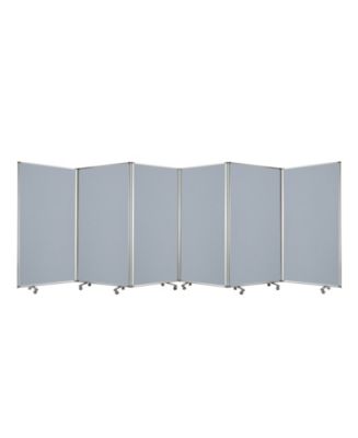Screen Gems Commercial Residential Double-sided Wheeled 6 Panel Screen ...