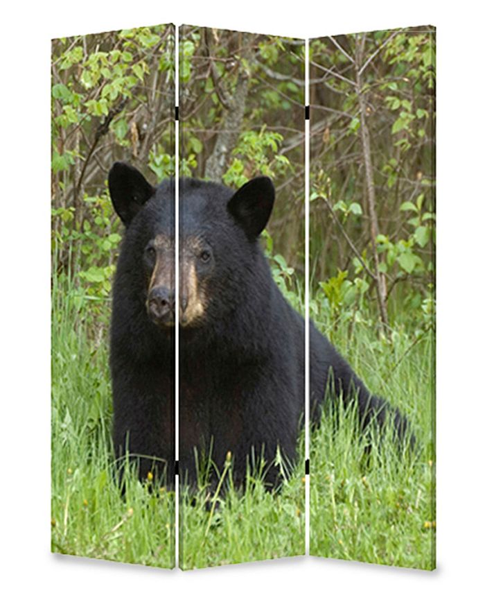 Screen Gems Double sided with different Design 3 Panel 6' Bear Screen ...