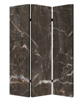 Screen Gems Double sided with different Design 3 Panel 6' Marble Screen ...