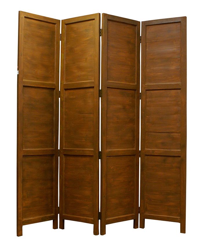 Screen Gems Double sided 4 Panel 7' Nantucket Screen - Macy's