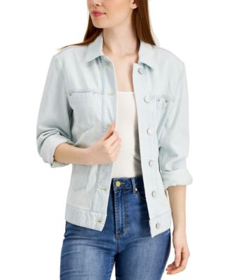 French Connection Theema Cotton Denim Jacket - Macy's