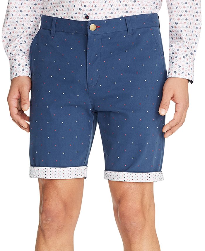 Tallia Men's Modern-Fit Stretch Mini Star Print Shorts - Macy's