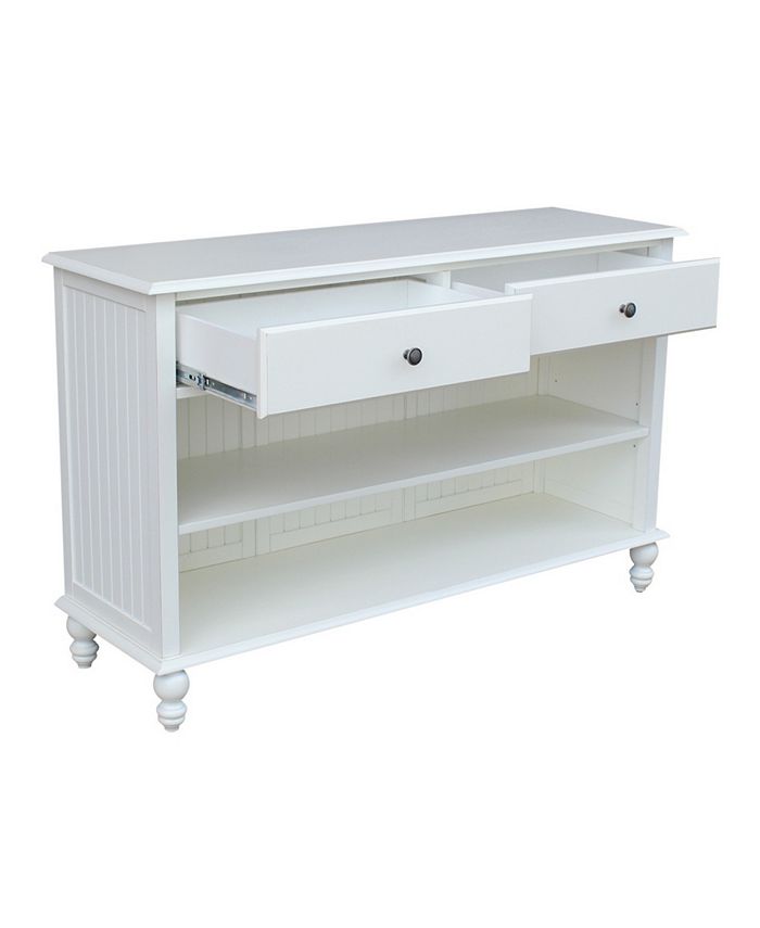 International Concepts Cottage Collection Console Table with Storage ...