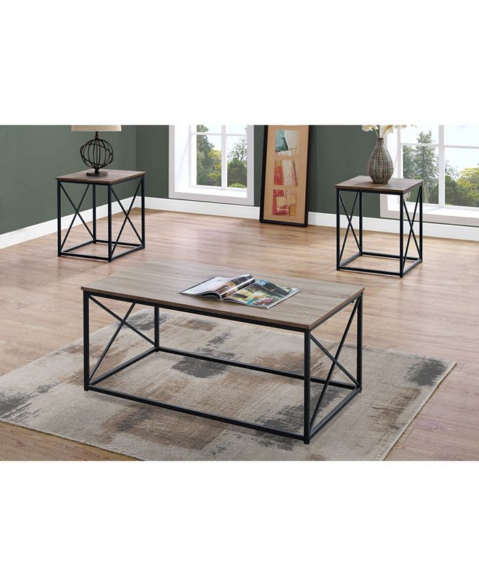 Monarch Specialties Table Set - 3 Piece Set - Macy's