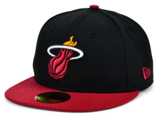 New Era Miami Heat The Pennant Patch 59FIFTY-FITTED Cap - Macy's