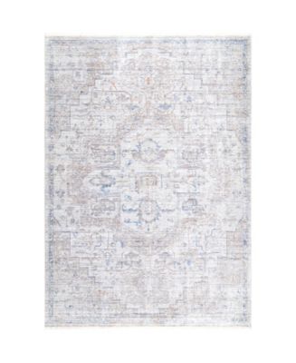 nuLoom Ankara Vintage-Inspired Anoushka Beige 7'10" x 10'10" Area Rug ...