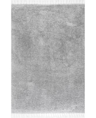 nuLoom Belleza Plush Neva Gray 6'7" x 9' Area Rug - Macy's