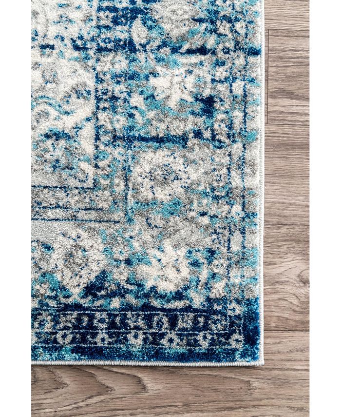 nuLoom Bodrum Medallion Lela Mist 4' x 6' Area Rug - Macy's