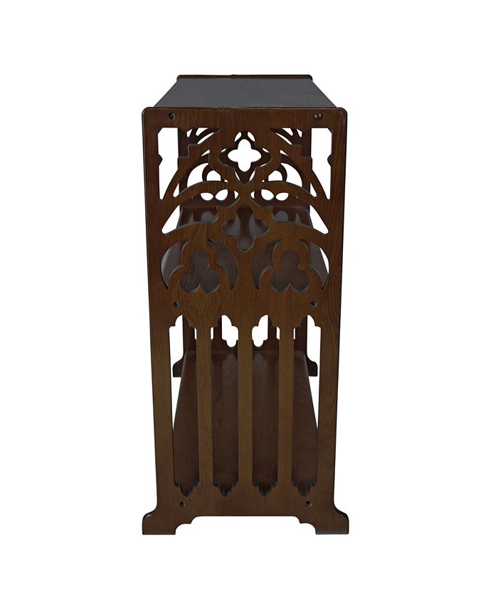 Design Toscano St. Thomas Aquinas Gothic Wooden Bookshelf - Macy's