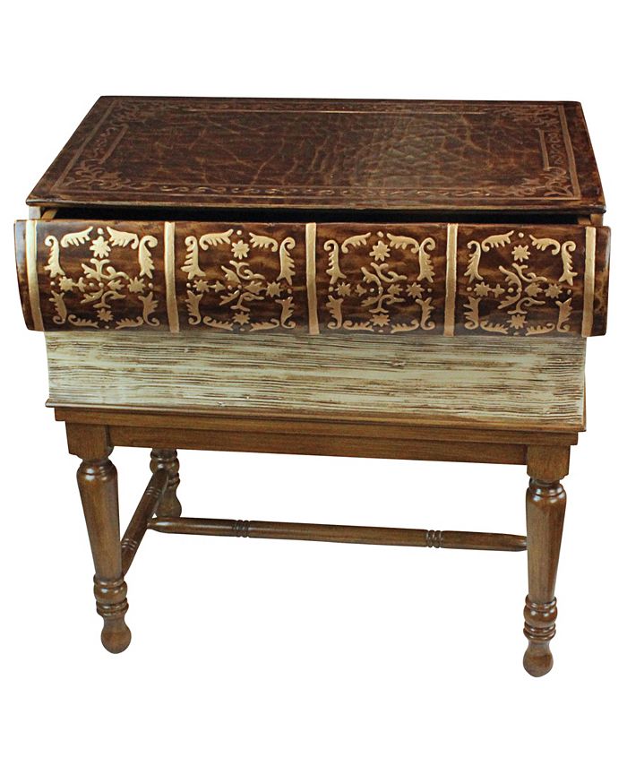 Design Toscano Stacked Books of Shakespeare Wooden Book Side Table - Macy's