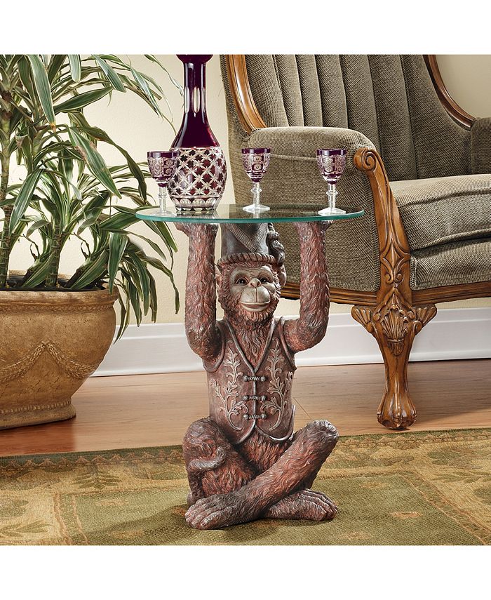 Design Toscano Moroccan Monkey Business Sculptural Side Table - Macy's