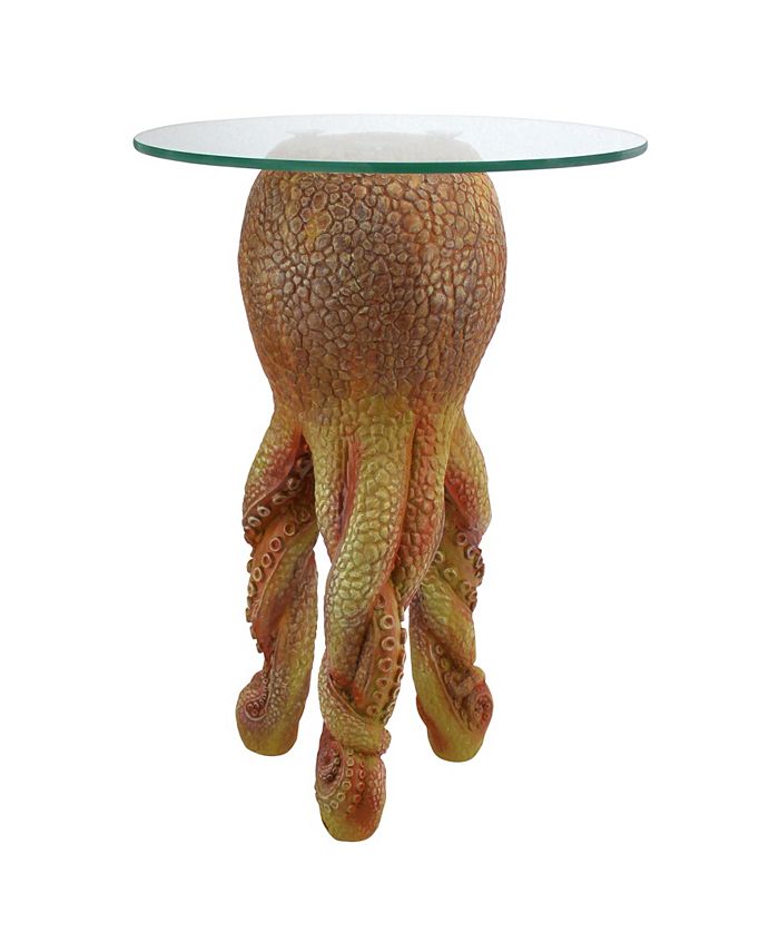 Design Toscano Ollie, the Octopus Glass Topped Sculptural Table - Macy's