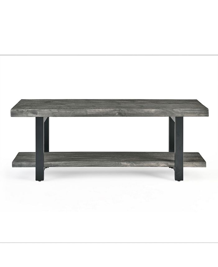 Alaterre Furniture Pomona Metal and Reclaimed Wood Bench - Macy's Alaterre Furniture Pomona Metal and Reclaimed Wood Bench - Macy's