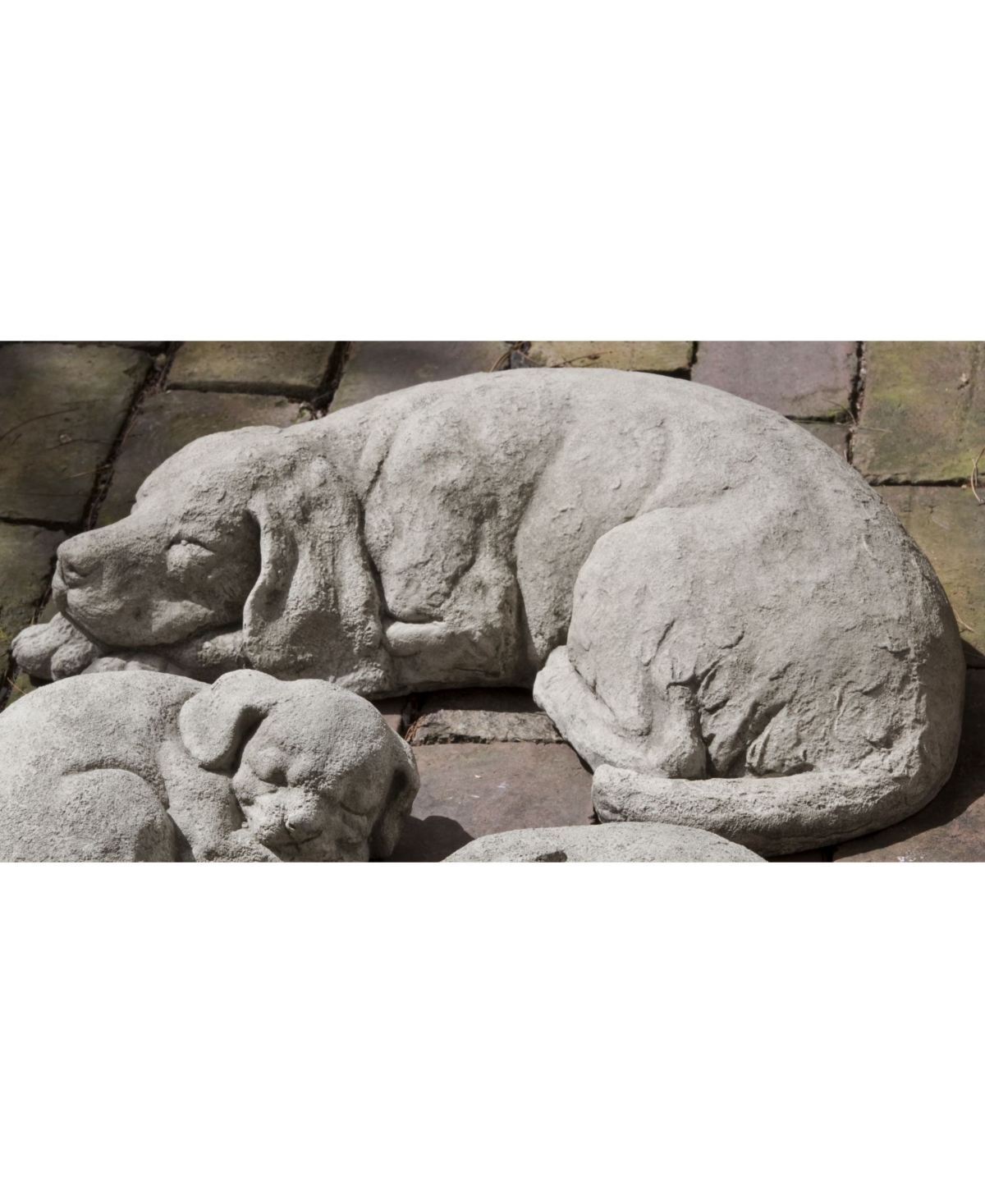Click here for Campania International Reclining Dog Garden Statue... prices