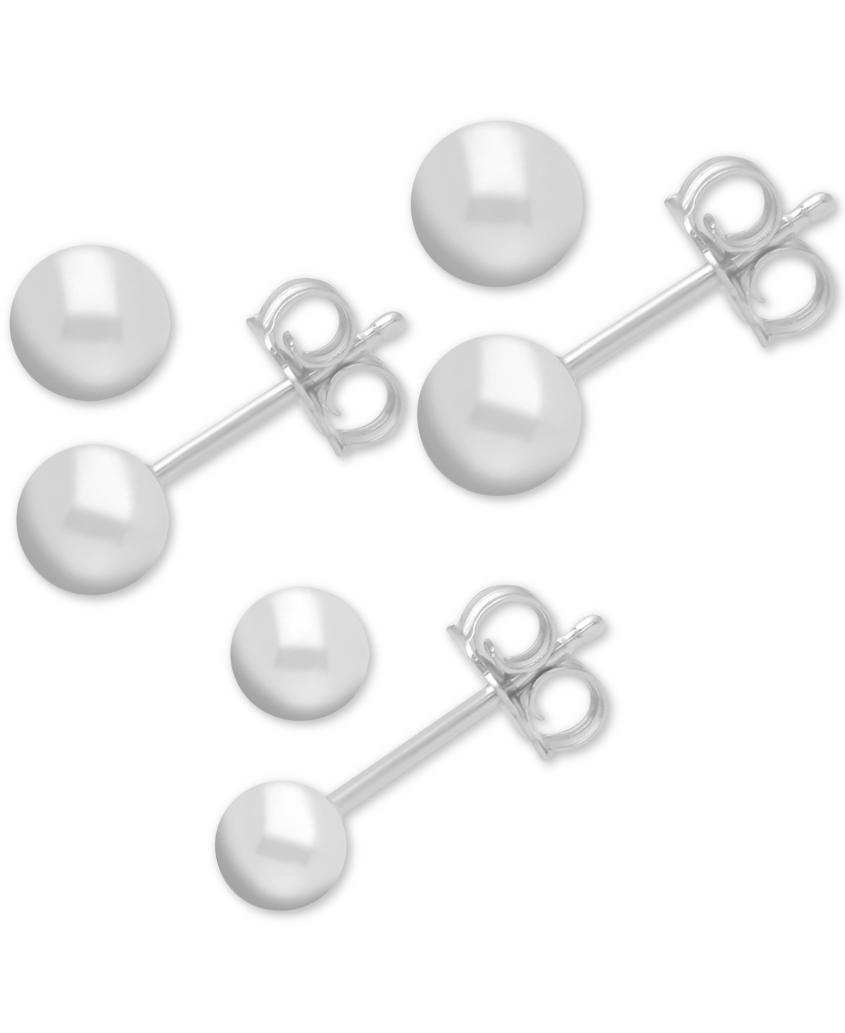 Click here for And Now This 3-Pc. Set Silver Plated Ball Stud Ear... prices