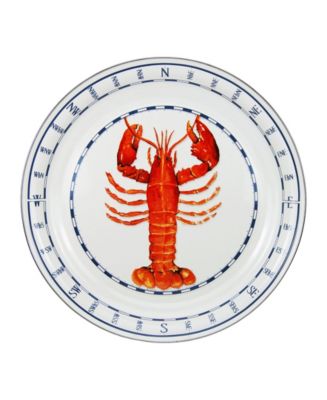 Golden Rabbit Lobster Enamelware Large Tray - Macy's