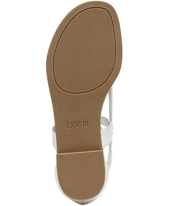 Bar III Tayla Strappy Flat Sandals, Created for Macy's & Reviews ...